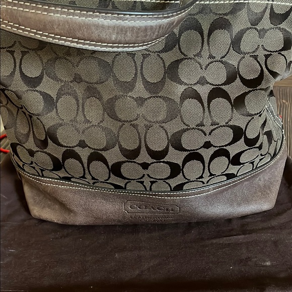 Coach | Bags | Coach Monogram Canvas And Leather Tote | Poshmark